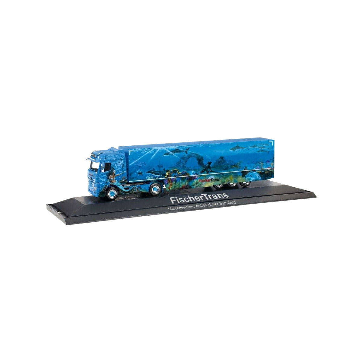 Herpa Fischer Trans Mercedes Benz Actros Bigspace 冷蔵ボックスセミトレーラー 121668 ...