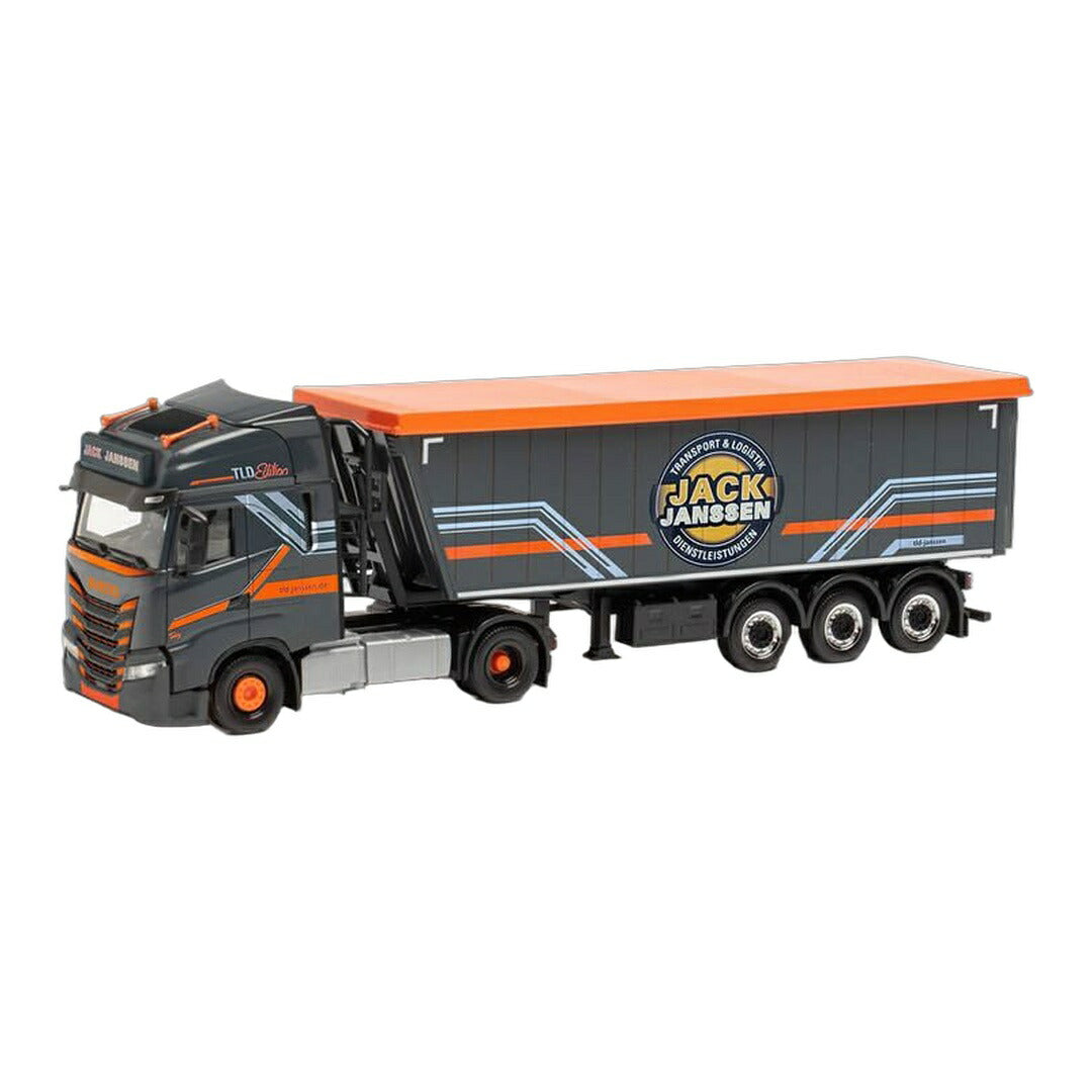 Jack Janssen イベコ S-Way ダンプトレーラー 1/87 Herpa トラック ミニカー 建設機械 模型 – ラストホビー