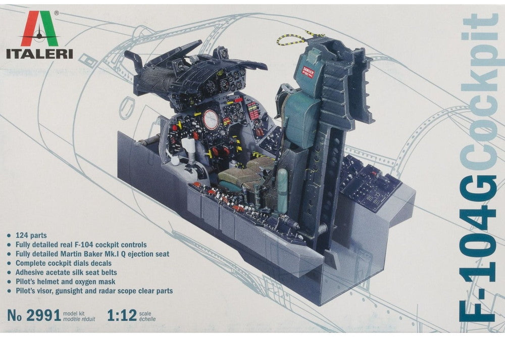 F-104G コックピット モデルキット/ ITALERI 1/12 模型 プラモデル – ラストホビー