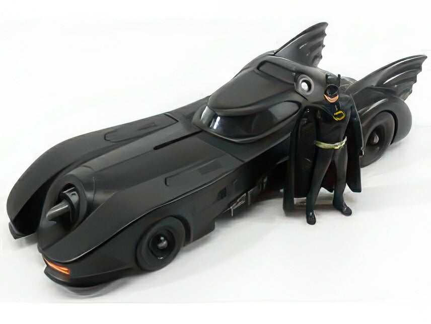 BATMAN BATMOBILE MOVIE 1989 WITH BATMAN FIGURE MATT BLACK/JADA 1/24ミニカ ...