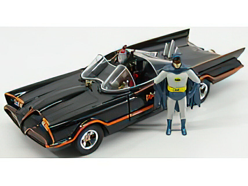 BATMAN - BATMOBILE 1966 - CLASSIC TV SERIES WITH FIGURES BATMAN AND RO ...